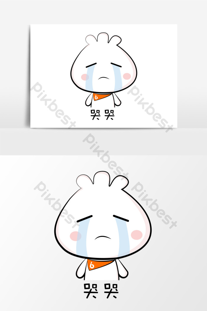 Little bun crying cartoon image with map | PNG Images AI Free Download ...
