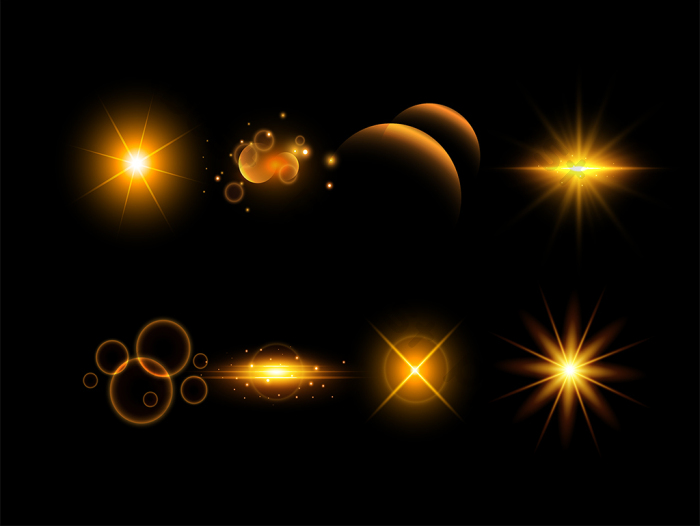 Golden Light Effect Origin Design Element PNG Images | AI Free Download ...