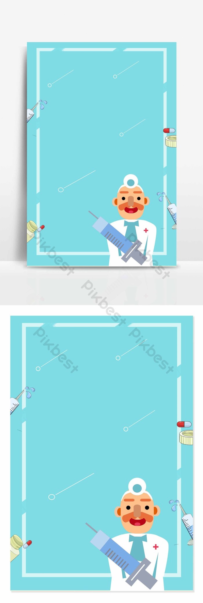 Drawing Fresh Cartoon Cute Medical World Red Cross Background ...