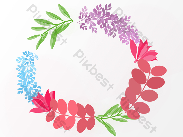 Free Leaf Drawing Small Fresh Plant Border PNG Images | PSD Free ...